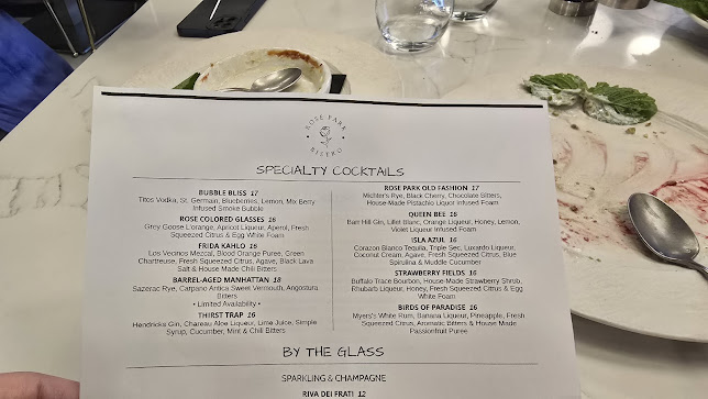 Rose Park Bistro Menu – Prices, Hours & Location in Roseville, CA